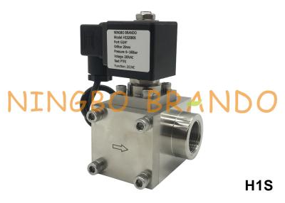 China 1'' High Pressure Water Air Solenoid Valve 120 Bar 12V 24V 160 Bar 110V 220V for sale