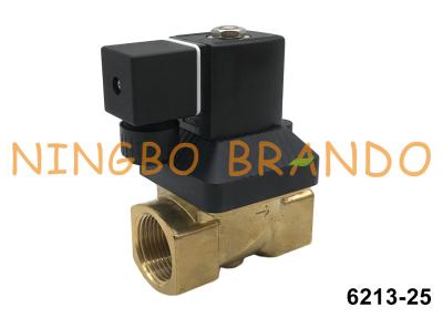 China 6213 A 25.0 1'' Brass Solenoid Valve For Water Air Gas Liquid 24V 110V 230V for sale
