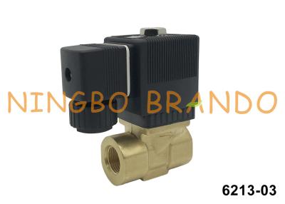 China 6213 A 10.0 3/8'' Brass Solenoid Valve For Water Air Gas Liquid 230V 110V 24V for sale