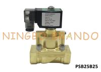 China Steam Hot Water Brass Solenoid Valve 1'' 25 bar 185℃ 24V 110V 220V for sale