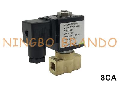 China 140 bar High Pressure Brass Solenoid Valve For Water Air 1/8'' 1/4'' 3/8'' 24V 220V for sale