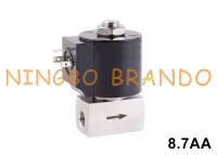 China 300 bar High Pressure Stainless Steel Water Air Solenoid Valve 220V 110V 24V 12V for sale
