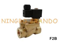 China 1.6 MPa 2 Way NC Brass Solenoid Valve For Air Water Gas 220V 110V 24V 3/8'' to 2'' for sale