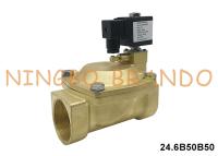 China Fire Fighting System Water Brass Solenoid Valve With Manual Override 2'' 24V 220V for sale