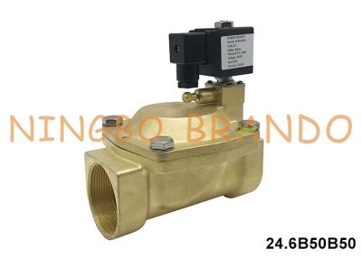 China Fire Fighting System Water Brass Solenoid Valve With Manual Override 2'' 24V 220V for sale