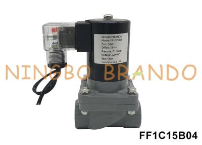 China 1/2'' Anti Corrosion CPVC Solenoid Valve For Acid Alkali Chemical 220V 110V 24V for sale