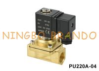 China PU220A-04 SHAKO Type Water Air Brass Solenoid Valve 1/2'' 220V 110V 24V 12V for sale
