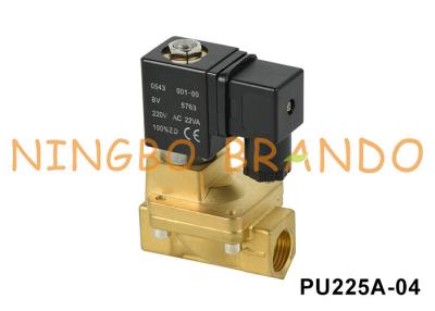 China PU225A-04 SHAKO Type Water Air Brass Solenoid Valve 24VDC 110VAC 220VAC for sale