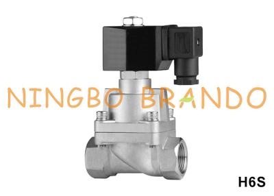 China 75 bar High Pressure Stainless Steel Water Solenoid Valve 3/8'' 1/2'' 3/4'' 1'' 24V 220V for sale