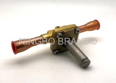 China 018F6701 Solenoid With Brass Body Copper Pipe Refrigeration Solenoid Valve for Fluorinated Gas Lines for sale
