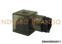China PG11 2P+E DIN43650A Solenoid Valve Connector With Led Light IP65 AC DC for sale