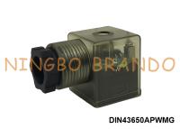 China DIN43650A Power Saving Solenoid Valve Coil Connector 12VDC 24VDC 2P+E IP65 for sale