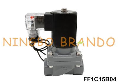 China 1/2'' Anti Corrosion CPVC Solenoid Valve For Acid Alkali Chemical for sale