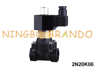 China 3/4'' 2 Way Normally Open PA66 Nylon Plastic Solenoid Valve 12V 24V 220V for sale