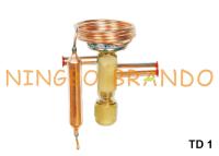 China TD 1 Straight Port Danfoss Type Thermal Expansion Valve R134a R22 R407C R404A for sale