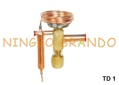 China TD 1 Straight Port Danfoss Type Thermal Expansion Valve R134a R22 R407C R404A for sale