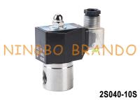 China 2S040-10 3/8'' Water Air Oil Stainless Steel Solenoid Valve 12V 24V 110V 220V for sale