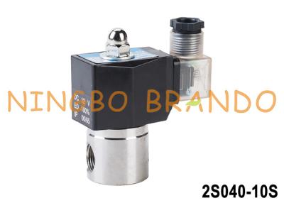 China 2S040-10 3/8'' Water Air Oil Stainless Steel Solenoid Valve 12V 24V 110V 220V for sale