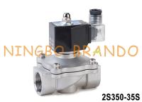 China 2S350-35 1-1/4'' 2 Way NC Stainless Steel Valve For Water Air Oil 24V 220V for sale