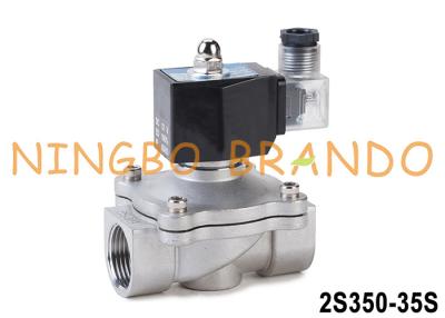 China 2S350-35 1-1/4'' 2 Way NC Stainless Steel Valve For Water Air Oil 24V 220V for sale