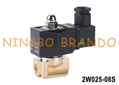 China 2W025-08 1/8'' Brass Solenoid Valve with IP65 Coil 12V 24V 110V 220V for sale