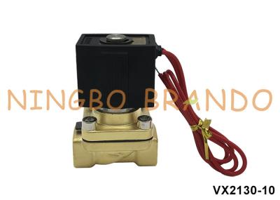 China VX2130-10 3/8'' Brass Solenoid Valve For Water Air AC220V AC110V DC24V for sale