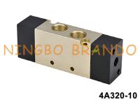China 4A320-10 3/8'' Pneumatic Double Air Pilot Valve 5/2 Way for sale
