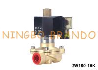China 1/2'' Normally Open Brass Solenoid Valve For Water Air Gas Liquid 24VDC 220VAC for sale
