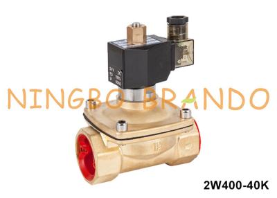 China 1.5'' 2-Way Normally Open Brass Water Solenoid Valve AC220V AC110V DC24V DC12V for sale