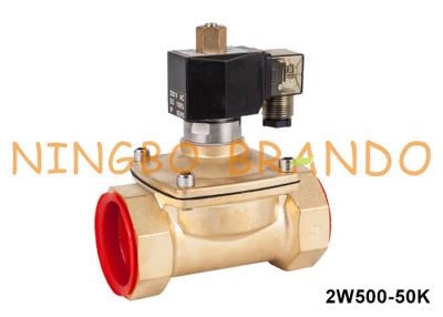 China 2'' 2 Way Normally Open Brass Water Solenoid Valve 220VAC 110VAC 24VDC 12VDC for sale