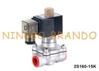 China 1/2'' 2 Way Normally Open Water Stainless Steel Solenoid Valve 220V 110V 24V 12V for sale