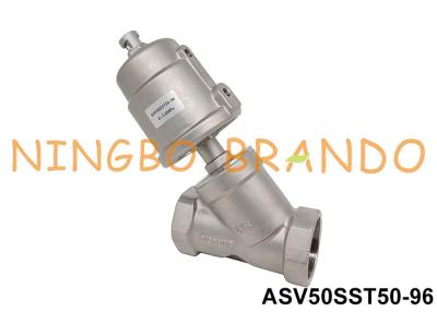 China 2'' DN50 2/2 Way Pneumatic Angle Seat Valve Piston Operated for sale