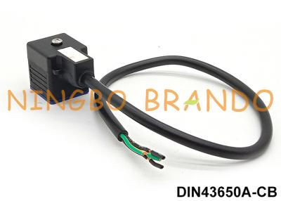 China DIN43650A IP67 Molded Cable Solenoid Valve Connector Without LED for sale