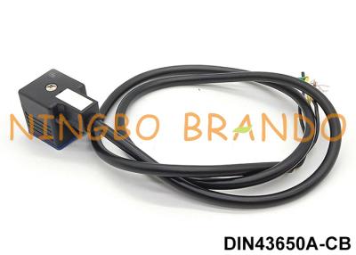 China DIN 43650 From A IP67 Solenoid Valve Connectors with Molded Cable for sale