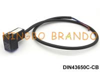 China DIN43650C IP67 Waterproof DIN Valve Connectors With Molded Cable for sale