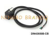 China DIN43650B IP67 Waterproof Molded Cable Solenoid Connector With LED for sale