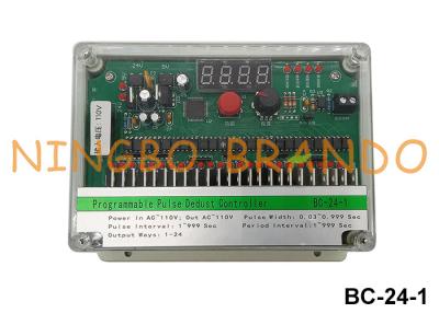 China 24 Lines 110VAC Input and Output Pulse Valve Controller For Dust Collector for sale