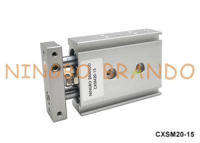 China CXSM20-15 SMC Type Dual-Rod Pneumatic Air Cylinder 20mm Bore 15mm Stroke for sale