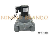 China 2'' DN50 Anti Corrosion Resistant CPVC Solenoid Valve For Chemical Acid 24V 220V for sale