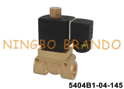 China 5404 2 Way High Pressure Normally Open Brass Solenoid Valve 50 bar 24V 220V for sale