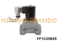 China 1'' DN25 Anti Corrosive Solenoid Valve With CPVC Body 24V 110V 220V for sale