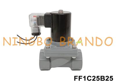 China 1'' DN25 Anti Corrosive Solenoid Valve With CPVC Body 24V 110V 220V for sale