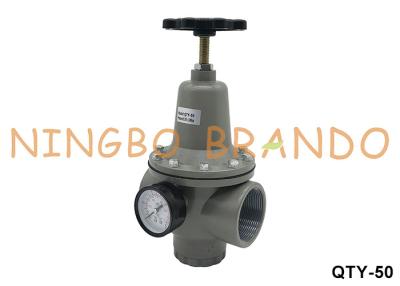 China QTY-50 2'' 1 MPa Pneumatic Air Regulator Pressure Reducing Valve With Gauge for sale