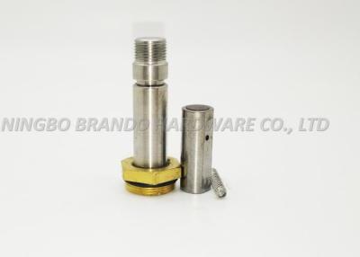 China No Groove 430FR Movable Core/Mixed Material Solenoid Stem With Brass Pentagon Seat for sale