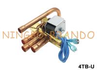China 4 Way Reversing Valve For Heat Pump Air Conditioning 220V 110V 24V for sale