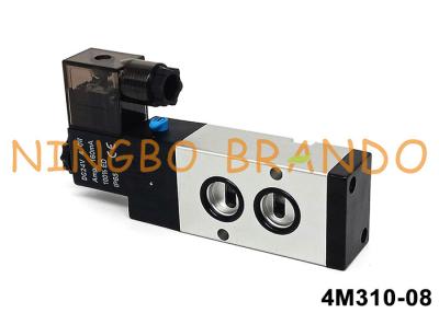 China Airtac Type 4M310-08 Namur Pilot Solenoid Valve 5/2 Way 24V 220V for sale