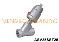 China 1'' Threaded DN25 Stainless Steel Y Type Angle Seat Valve PN16 for sale