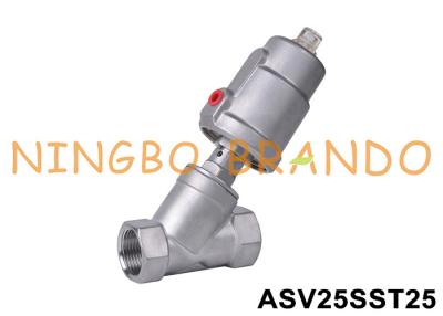 China 1'' Threaded DN25 Stainless Steel Y Type Angle Seat Valve PN16 for sale