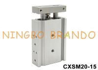 China CXSM20-15 Dual-Rod Pneumatic Air Cylinder 20mm Bore 15mm Stroke for sale