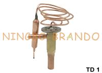 China TD 1 Angle Port Thermostatic Expansion Valve For R134a R22 R407C R404A for sale